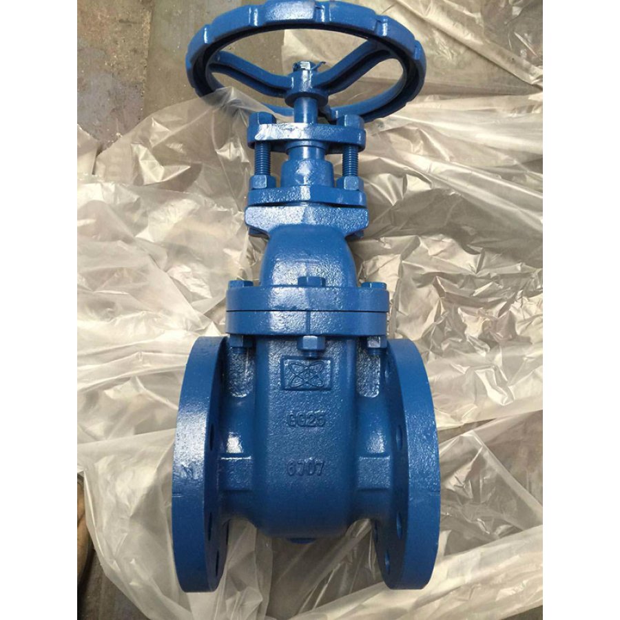 DIN-Compliant Non-Rising Stem Gate Valve, Short Type, F4 Cast Iron ...