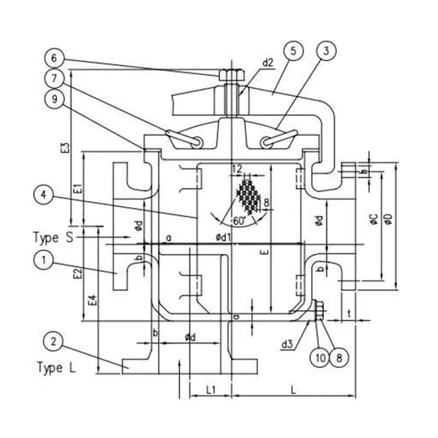 JIS F7203 5K Marine Angle Mud Box | Durable Solution for Maritime Mud ...